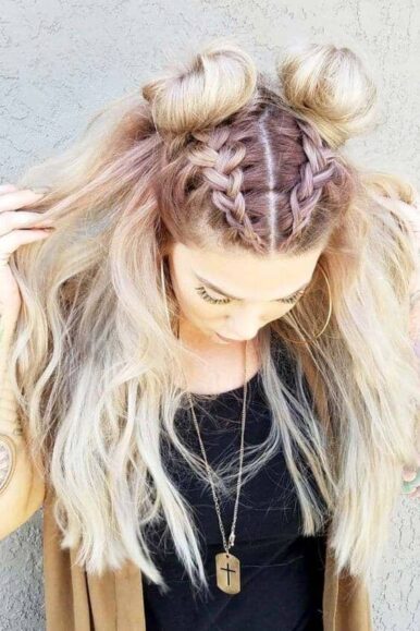 33 Cool Braids Festival Hairstyles - The Cuddl
