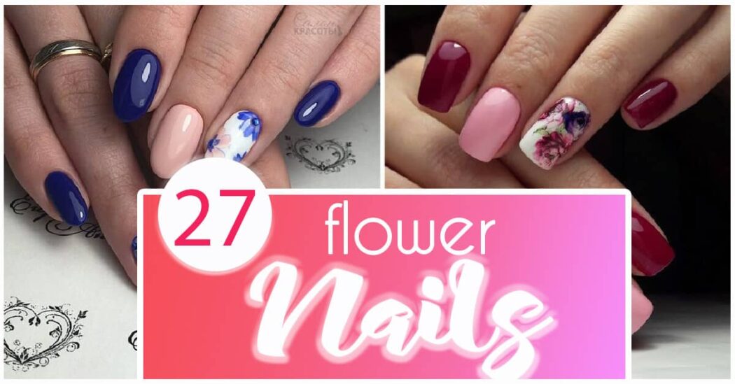 Pretty Flower Nail Inspirations: Elegant Floral Designs
