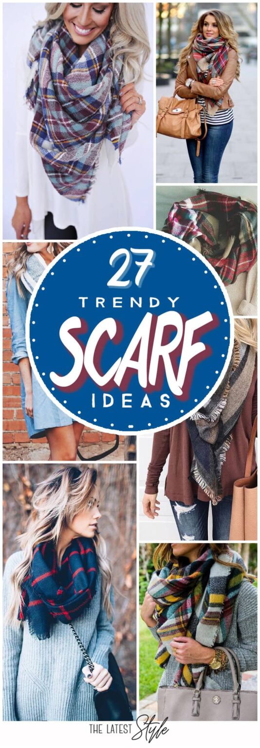 27 Trendy Fall Outfits With Scarves