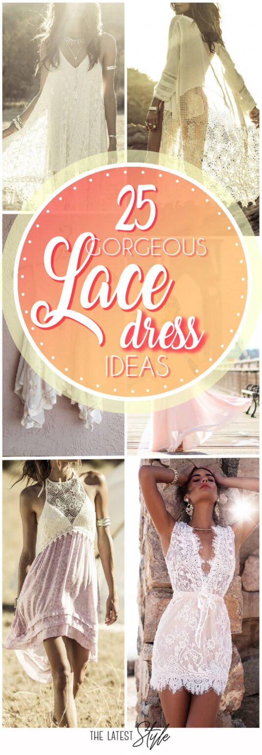 25 Gorgeous Dresses With Lace - The Cuddl