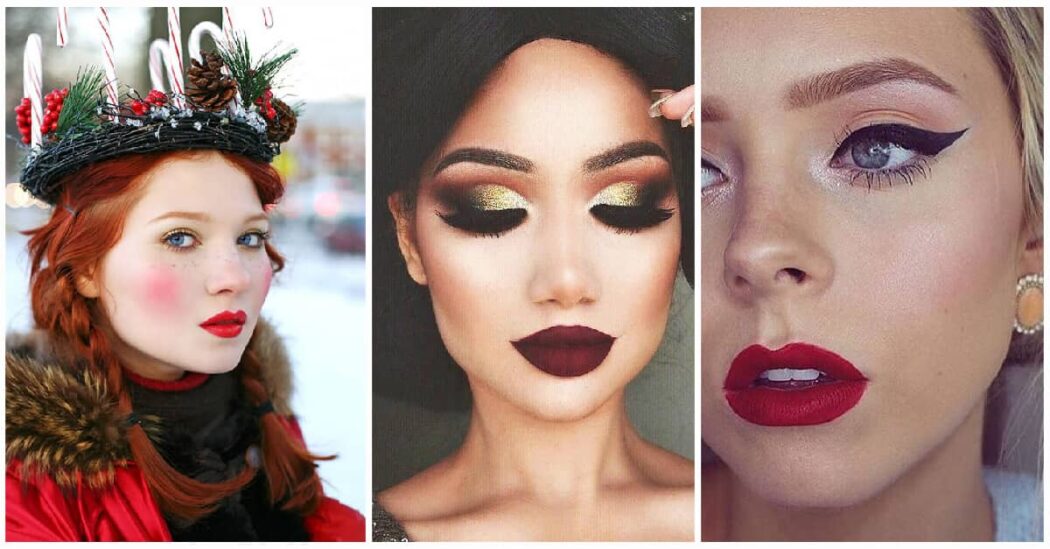 Pretty Christmas Makeup Ideas to Make You Look Hot
