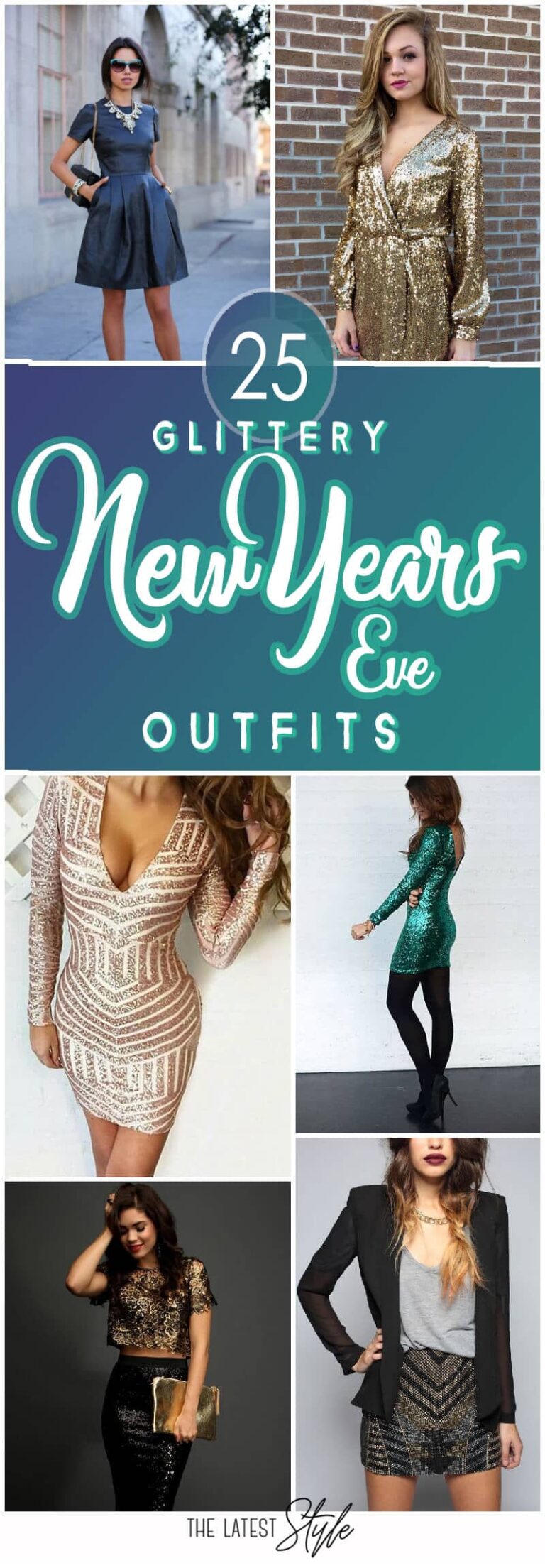 Glittery New Years Eve Outfits for Glamorous Gals